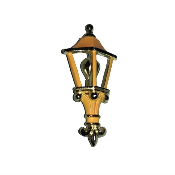 unknown | Accessories | Yellow Lamp Post Brooch | Poshmark